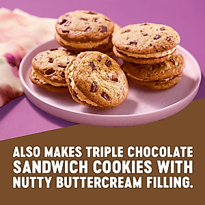 Krusteaz Triple Chocolate Chunk Cookie Mix, Bakery Style, 3 Kinds of Chocolate, 15.5 Oz Boxes (Pack of 12)