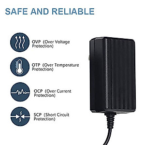 12V 2A Switching AC/DC Power Supply Adapter Wall Charger US Plug (2.1mm X 5.5mm,12 Volt - 2amp)