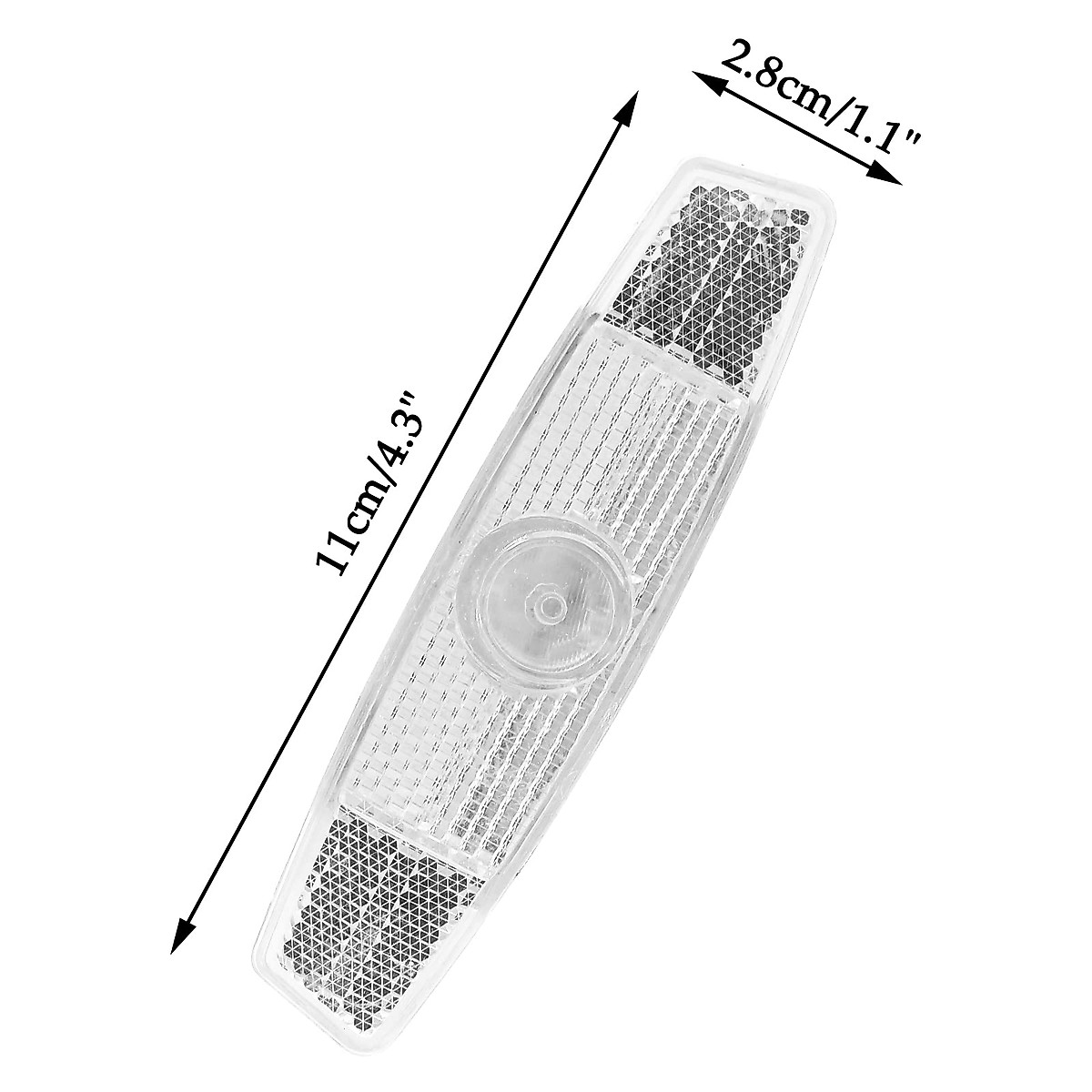 Coufce Bicycle Night Safety Warning, Bicycle Reflectors, Road Spoke Lights, Bicycle Wheel Rim Reflective, Bicycle Accessories(White)