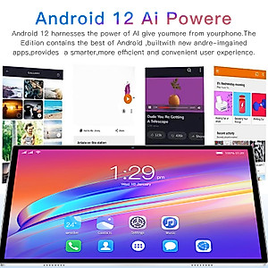 CUIFATI 10 in FHD Tablet with Bluetooth Keyboard, Octa Core 8GB RAM 256 ROM WiFi 4G Tablet for Android 12 System, Kid Tablet Set for Learn (US Plug)