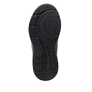 Alegria Rok N Roll Women Double Athletic Walking Shoe Trouble Black Mesh 11.5-12 M US