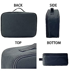 Kulle Lunch Box for Boys,Insulated Lunch Bags for Women/Men,Washable Lunch Box for Men and Reusable Lunch Boxes for School, Work, Picnic or Travel,Astronaut Shark Camo Space Dinosaur(Black)