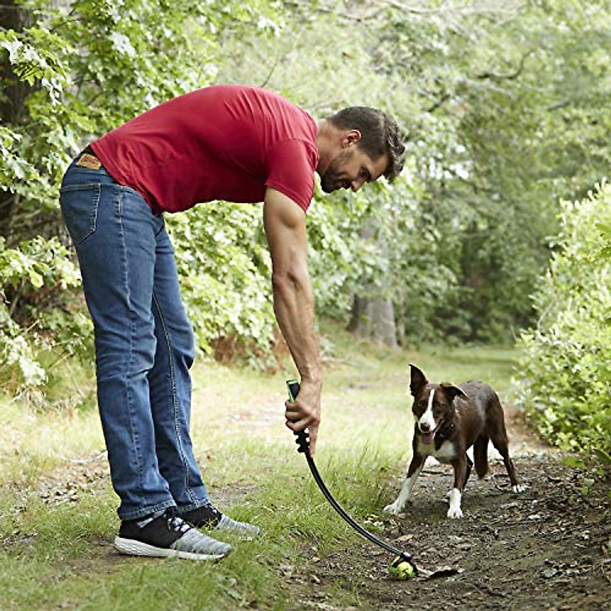 Franklin Pet Supply Tennis Ball Launcher for Dogs - Dog Ball + Tennis Ball Thrower for Fetch - Perfect Toy for Large + Small Dogs