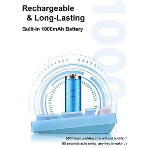 LINKEET Tri-Mode Mechanical Numpad RGB Backlit Bluetooth 5.0/Wired USB-C/2.4G Wireless Macro Number Pad 21-Key NKRO Hot Swappable Numeric Keypad Rechargeable External Num Pad for Laptop, Mac