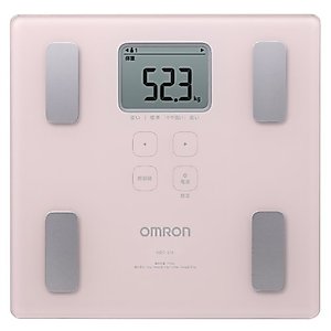 Omron body weight, composition meter scan pink HBF-214-PK