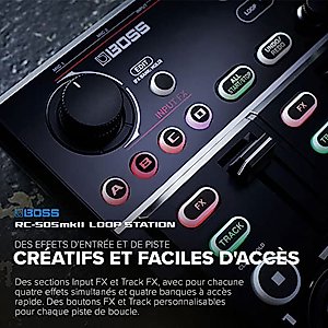 BOSS RC-505MKII Loop Station – The Industry Standard Tabletop Looper, Updated and Enhanced. Class-leading sound quality. Five simultaneous stereo phrase tracks. Input FX and Track FX sections.