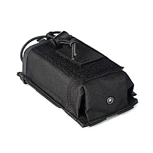 Radio Case/Radio Holder Molle Tactical Radio Holster Military Heavy Duty Radios Pouch Bag for Two Ways Walkie Talkies Compatible with Bags/Packs/Duffels by LUITON