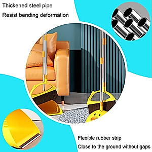 FEMUN,Broom,Broom and Dustpan Set,Kitchen Broom,Brooms for Sweeping Indoor,Folding Broom,Cheap Broom,Cleaning Supplies-Suitable for Living Room, Bedroom, Kitchen, Study, Reading Room, Office.