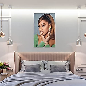 QIGUTRNG Ariana Star Singer Grande Poster Art Picture Print Modern Family Bedroom Decor Posters 11.81x7.8inch(20x30cm)