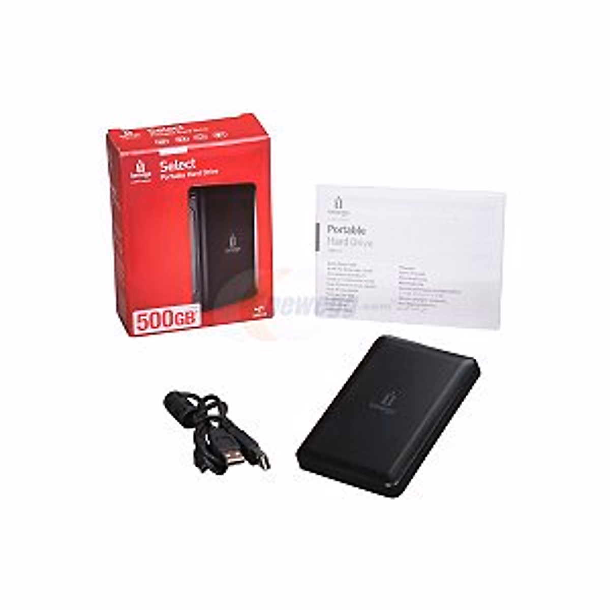 iomega Select 500GB USB 2.0 Black Portable Hard Drive 34959