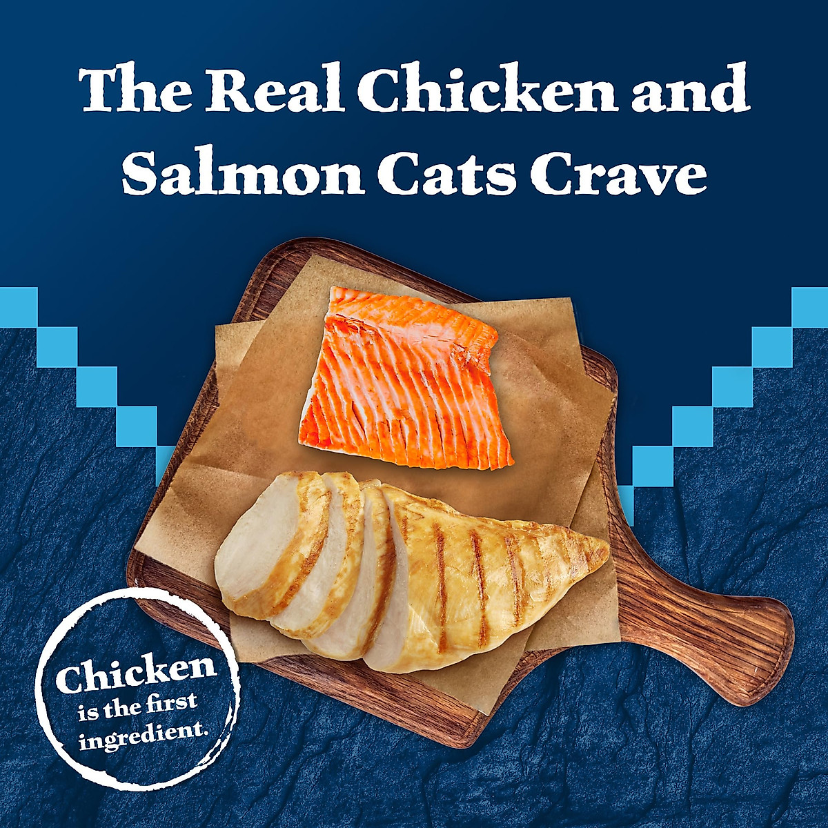 Blue Buffalo Wilderness Wild Delights Meaty Morsels Natural Wet Cat Food, Chicken & Salmon in Tasty Gravy, 3-oz. Cans, 24-Pack