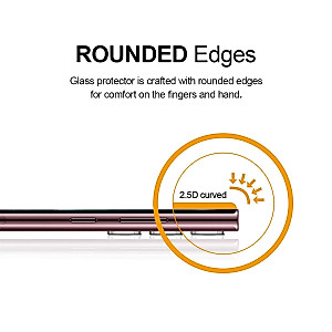 Supershieldz (2 Pack) Designed for Samsung (Galaxy S22 Ultra 5G) Tempered Glass Screen Protector, (3D Curved Glass) Anti Scratch, Bubble Free (Black)