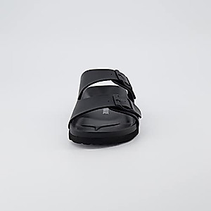 CUSHIONAIRE Women's Lindy soft footbed Sandal with +Comfort, Black 8.5