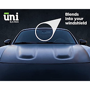 Uni 19-State Portable Toll Pass, Blends Into Windshield (Black)