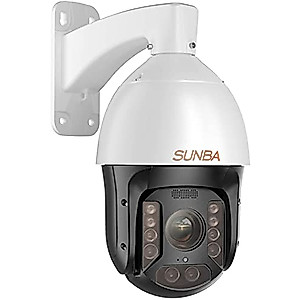SUNBA Auto Tracking PTZ Camera PoE+ Outdoor, 36X Optical Zoom 5MP Smart Security Dome, RTMP for YouTube Live Streaming, Two-Way Audio, Night Vision up to 1500ft (P636 V2, Performance Series)