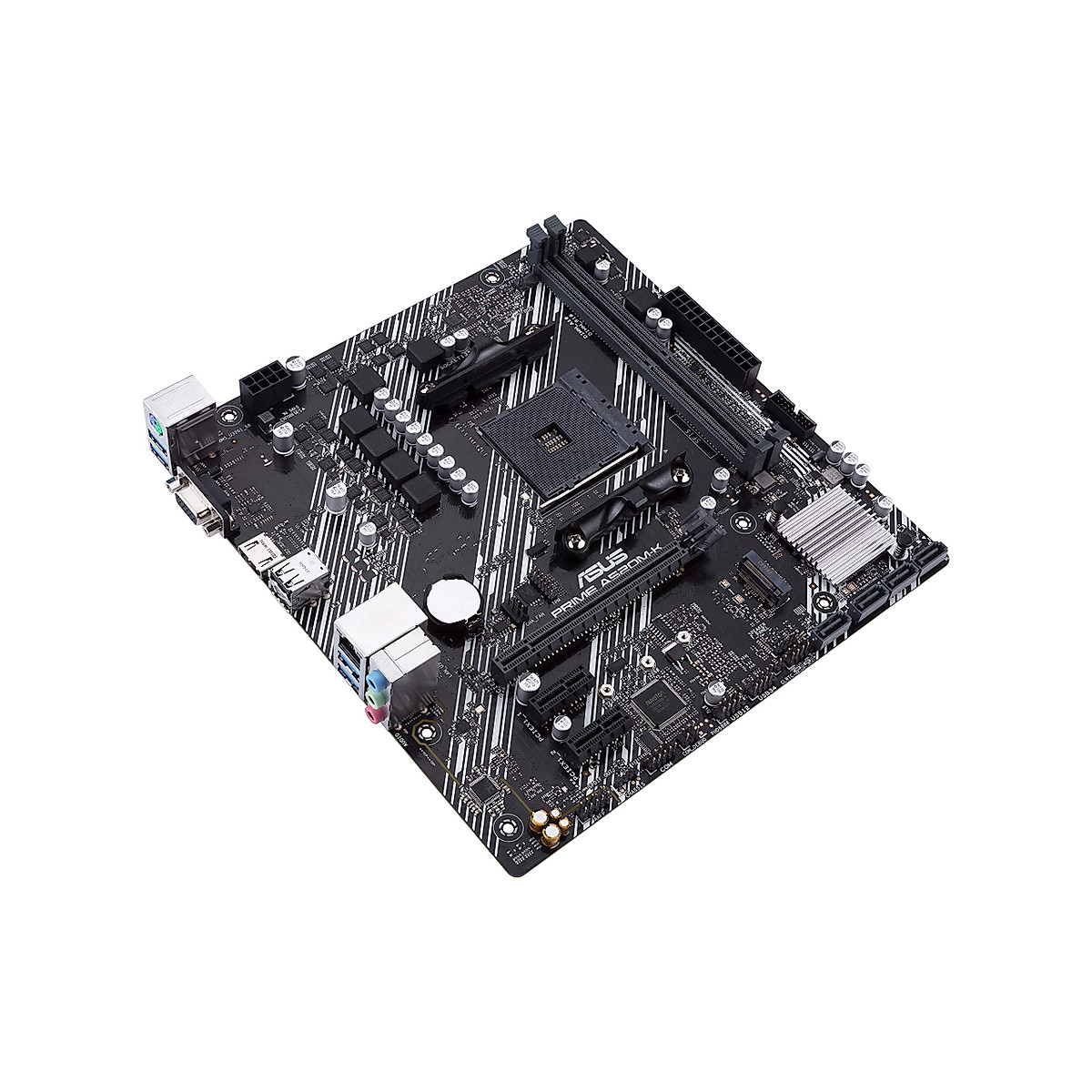 ASUS PRIME A520M-K AMD AM4 (3rd Gen Ryzen) Micro-ATX motherboard (ECC memory, M.2 support, 1Gb Ethernet, M.2, USB 3.2 Gen 1 Type-A,HDMI 2.1 4K@60Hz, D-Sub)