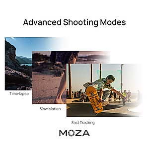 MOZA Mini MX Gimbal Stabilizer 3-Axis Mobile Handheld Stabilizer for Smartphone Small Palm Size Support iOS&Android Easy Start Filming with Max Payload 9.9OZ for Vlog YouTube Street Snapshot