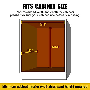 BONADOM Pans and Pots Lid Kitchen Slide Out Pull Cabinet Organizer for Lid Cookware Cutting Board Bakeware Shelf Sliding Wire Rack-2 Tier Heavy Duty Under Sink 11”W x 21”D x 19.09”H