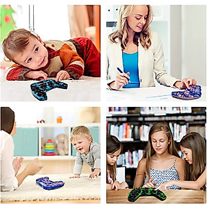 Pop it Game Controller pop Push Pull Fidget Toy Controller (3 Pack Green Pink Blue)