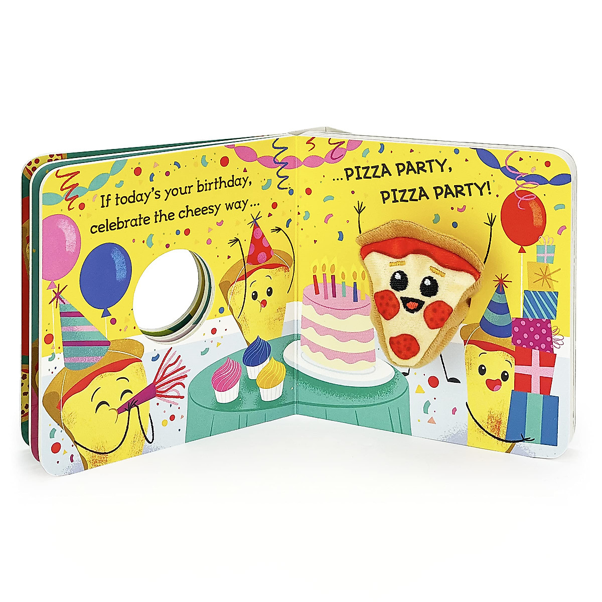 Pizza Party! Finger Puppet Board Book for Little Pizza Lovers, Ages 1-4 (Children's Interactive Finger Puppet Board Book)
