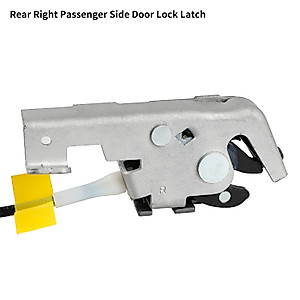 Nakuuly Right Passenger Side Rear Door Lock Latch & Cable Compatible with Ford F150 Extended Cab Pickup 2004-2008, Upper and Lower Latches Assembly Replaces # 8L3Z-18264A00-B, 6L3Z-18264A00-B