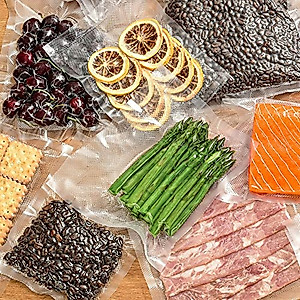 Beeiee Vacuum Sealer Bags for Food Saver 5" x 16', Seal a Meal, Rolls with BPA Free,Heavy Duty,Great for vac storage, Meal Prep or Sous Vide (5" x 16')