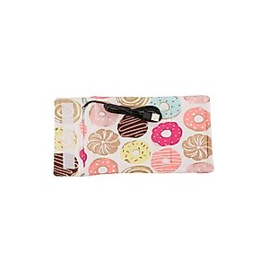 USB Baby Bottle Warmer Travel Bottle Warmer, On The Go Bottle Warmer USB Bottle Warmer Portable Bottle Warmer for Babie, Portable Milk Heater Cover(Donut Pattern)