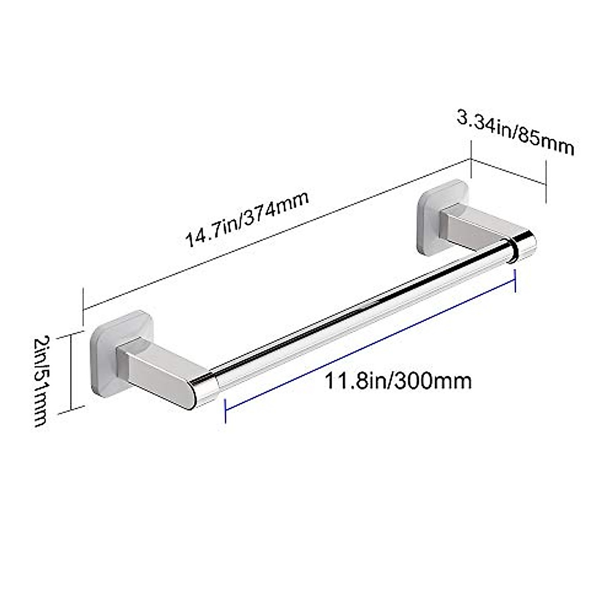 Laigoo Kitchen Paper Towel Holder Adhesive, Under Cabinet Paper Towel Holder Kitchen Tissue Holder Sticky Kitchen Towel Holder (Stainless Steel, White)