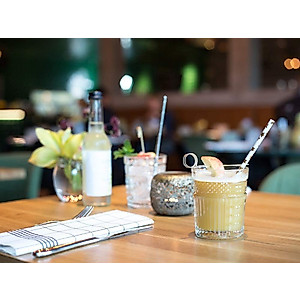 Solid Silver Metallic Party Paper Straws, Premium - Shining Biodegradable Straws For Juice, Birthday, Wedding.