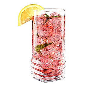 Vikko Water Glasses, Set of 12 Drinking Glasses, Thick and Durable Tumbler, 11.5 Ounce Tall Kitchen Glasses, Dishwasher Safe Highball Glass Tumbler, Heavy Duty Cups