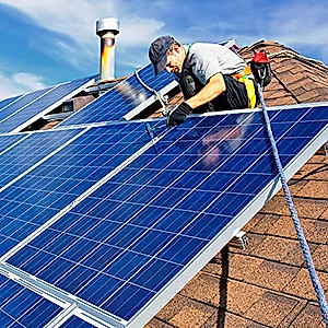 SAVITA 12pcs Solar Panel Bracket, Aluminum Solar End Clamp PV Mounting Bracket Solar Panel Z Clips for Mounting Solar Panels (35mm)