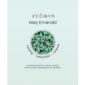 IceCarats 925 Sterling Silver Green Emerald White Sapphire Ring Gemstone Band Size 8