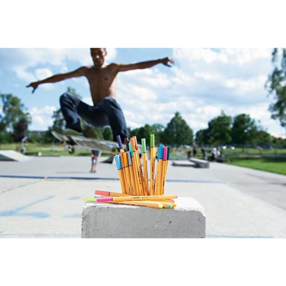 Fineliner - STABILO point 88 MINI - Wallet of 12 - Assorted colors