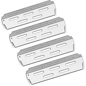 Flavorizer Bars and Heat Deflectors Grill Replacement Parts for Weber 66041, Genesis II E-410, S-410, Genesis II LX E-440, Genesis II LX S-440, Durable Stainles Steel Heat Plate Tent Grill Parts kit