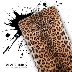 DesignSkinz Mirrored Leopard Hide Protective Vinyl Decal Wrap Skin Cover Compatible with The Samsung Galaxy S20 (Screen Trim & Back Glass Skin)