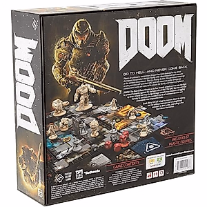 Doom The Board Game (2nd Edition) - Sci-Fi Combat Strategy Game Based on the Video Game for Kids & Adults, Ages 14+, 2-5 Players, 90 Minute Playtime, Made by Fantasy Flight Games