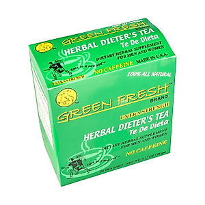 Green Fresh Extra Strength Herbal Dieters Tea (30 Count), 2.11 Ounces