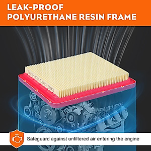 Hipa 17211-ZL8-023 Air Filter for Honda GCV160 HRX217 HRR2169VKA GCV190 HRR216 GC190 GC160 HRX217VKA HRR216VKA Husqvarna HU700F 7021P HU700H TB130 Lawn Mower (6Pack)