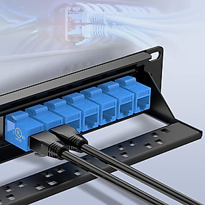 LEENUE UL-Listed RJ45 Keystone Coupler 24-Pack, Cat 6/5E/5 POE Ethernet Keystone Inline Coupler, Blue