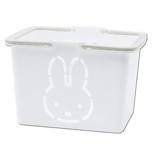 Tees Factory MF-5542224WH Miffy Mini Color Basket, White, Approx. H 3.1 x W 4.6 x D 3.3 inches (8 x 11.7 x 8.5 cm)
