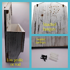 Onetomany Dog Leash Holder, Wall Mounted with Storage Shelf and Corkboard