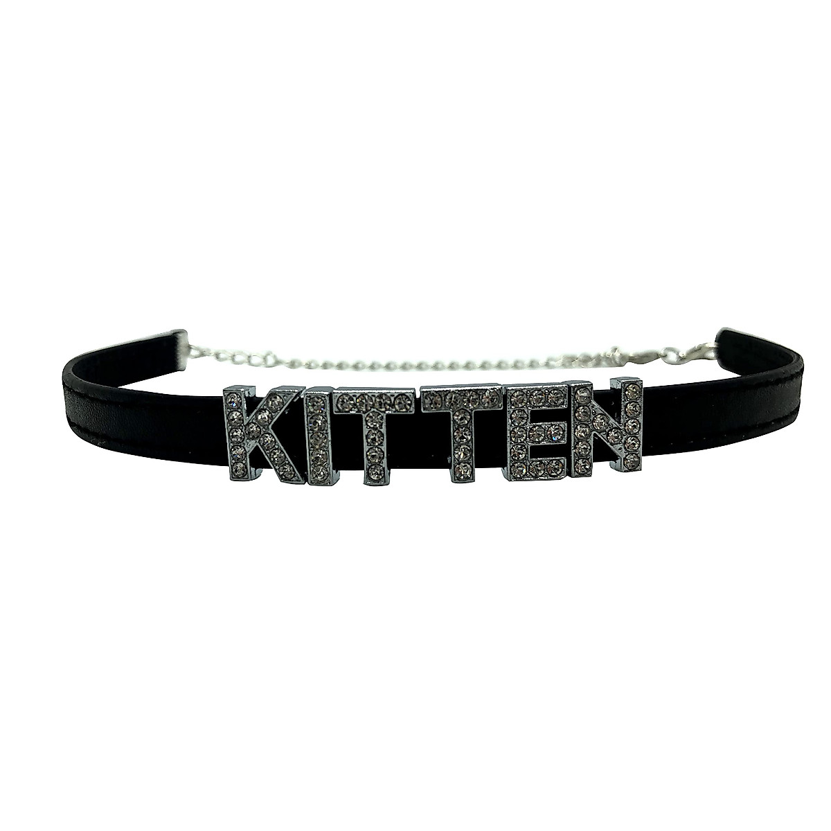 Kitten Choker Submissive Kawaii Cute Collar Necklace Letters Leather