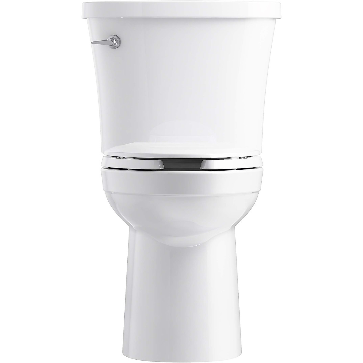 KOHLER Kingston™ Comfort Height® two-piece Elongated 1.28 gpf Toilet with Left-hand Trip Lever and Antimicrobial Finish