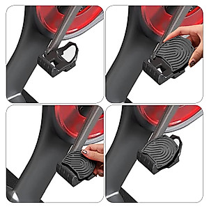 2pcs Pedal Converter, Bike Pedal Converters Clipless Pedal Converter Pedal Converters Compatible with Peloton Bike Replacement Pedals Adapter for Original Bike (Black)