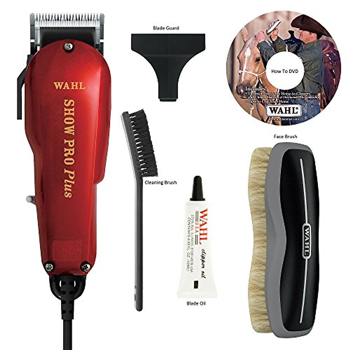 WAHL Professional Animal Show Pro Plus Equine Horse Clipper and Grooming Kit (9482-700)
