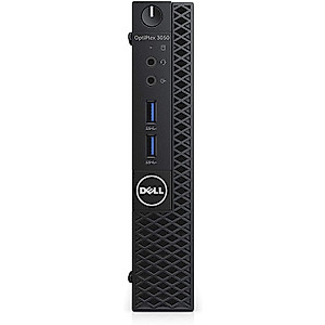 Dell OptiPlex 3050 Micro Desktop Computer, Intel Core i5-7500T Upto 3.3GHz 32GB RAM, 1TB SSD, AC Wi-Fi, Bluetooth, DisplayPort, HDMI - Windows 10 Pro (Renewed)