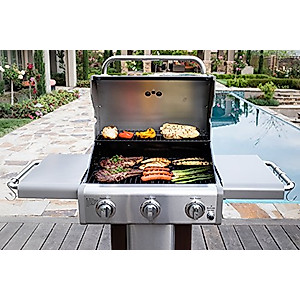 Kenmore 3 Burner Outdoor Patio Gas BBQ Propane Grill in, Mocha