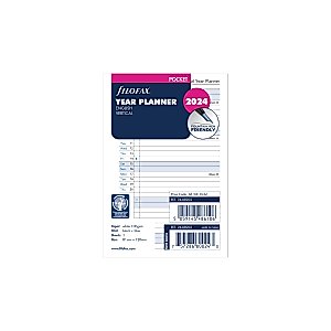 Filofax Pocket 2024 Year Planner vertical 24-68202