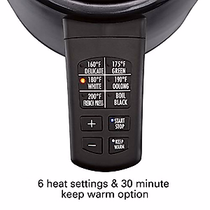 Hamiton Beach Electric Tea Kettle, control, Black (Discontinued)