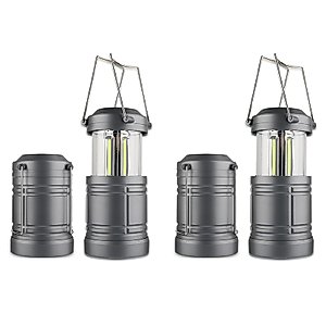 LED Camping Lantern ,Battery Operated Portable Hanging Lanterns for Home Power Outages Hurricane Storm Camping, 4 Pack